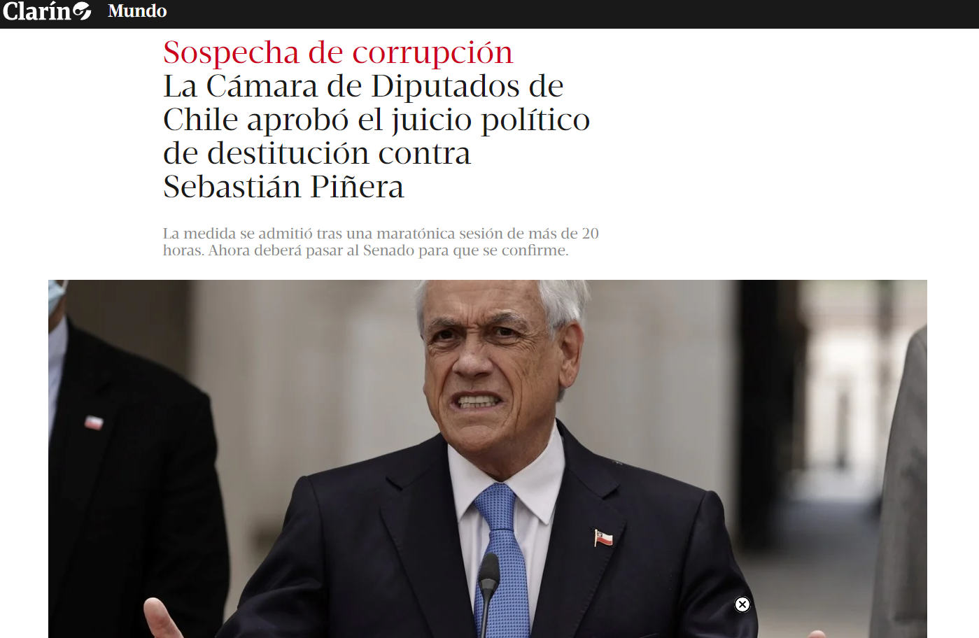 Así Aterrizó La Aprobación De La Acusación Contra Piñera En Las