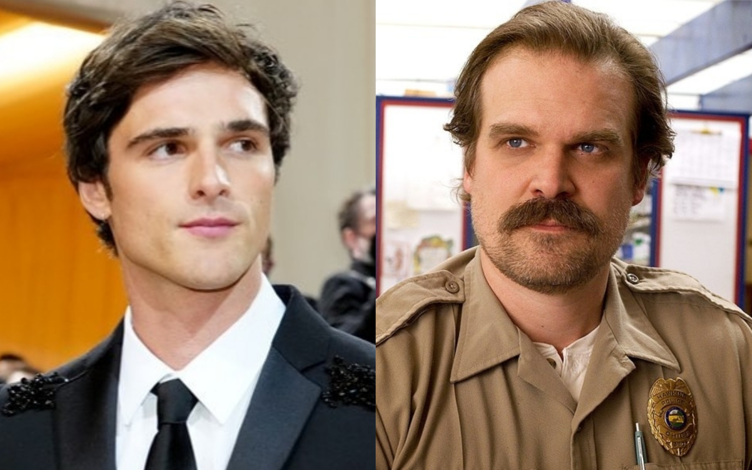 “Podría ser tan guapo como yo a los 20”: David Harbour propone a Jacob ...