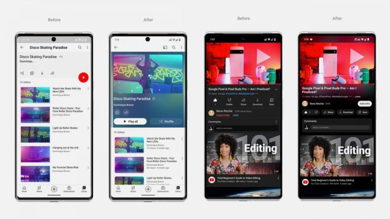 YouTube lanza nuevas funciones y un aspecto renovado