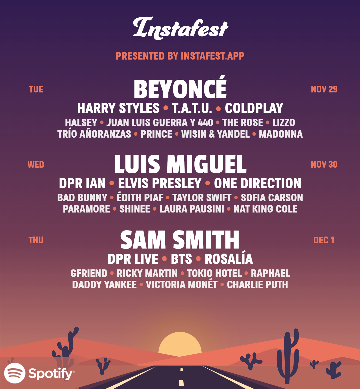 Instafest: Así puedes crear tu festival ideal con lo que más escuchas ...