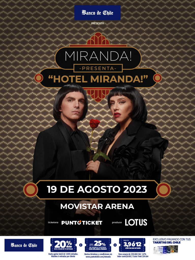 Miranda! vuelve a Chile con concierto descrito como una “mega ...