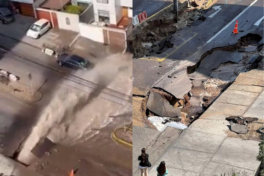 Iquique: 1 vivienda resultó destruida y 3 dañadas tras rotura de matriz