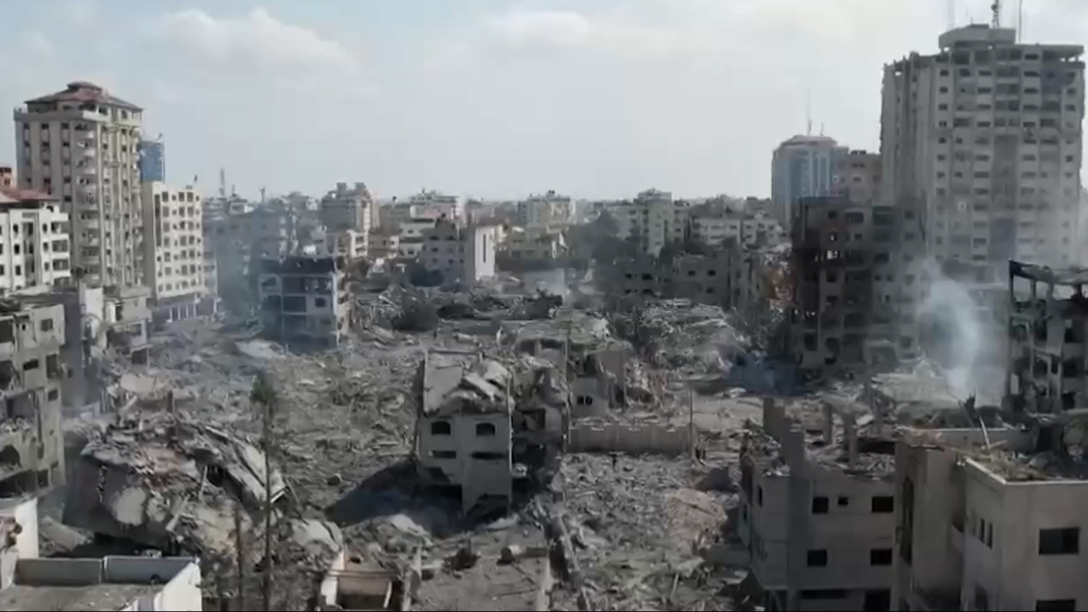 Dron de CNN capturó imágenes de la destrucción en Gaza tras ofensiva de ...
