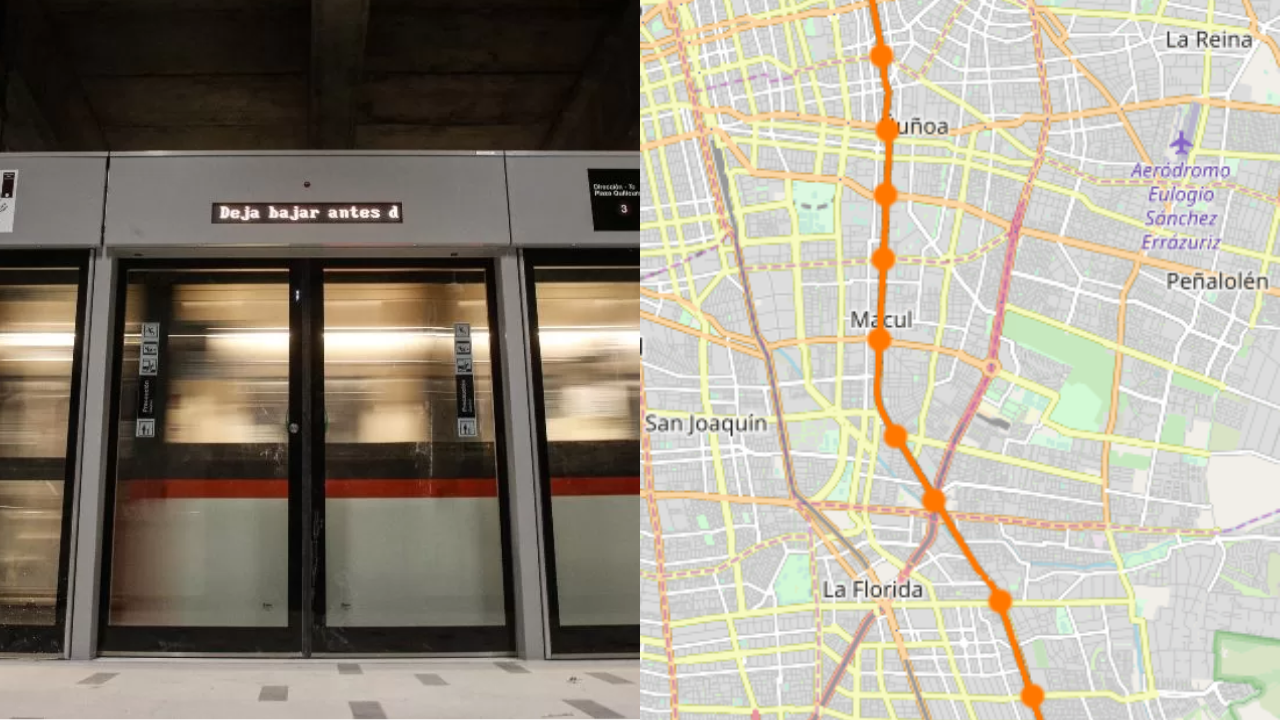 Línea 8 del Metro de Santiago: revisa el mapa de su recorrido y cuándo ...