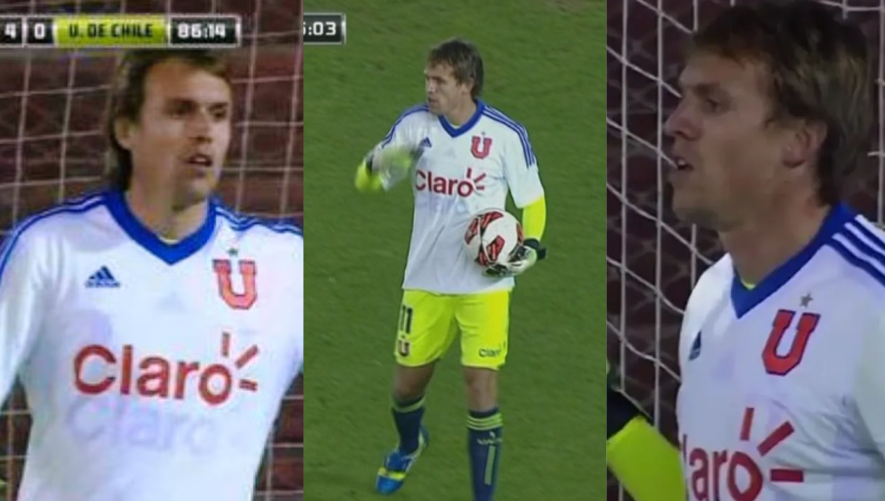 Se cumplen 12 años del día en que Civelli terminó como arquero de la U contra Lanús por ...